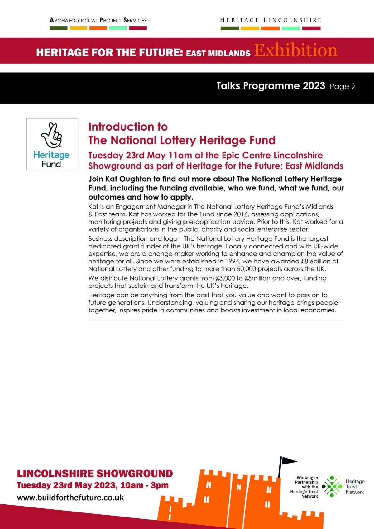 Heritage for the Future • Heritage Lincolnshire